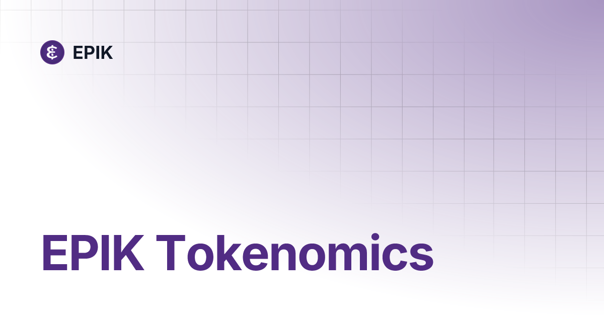 EPIK Tokenomics | EPIK